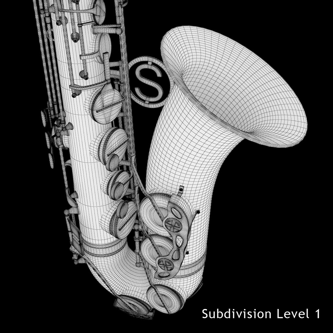 3d saxophone sax