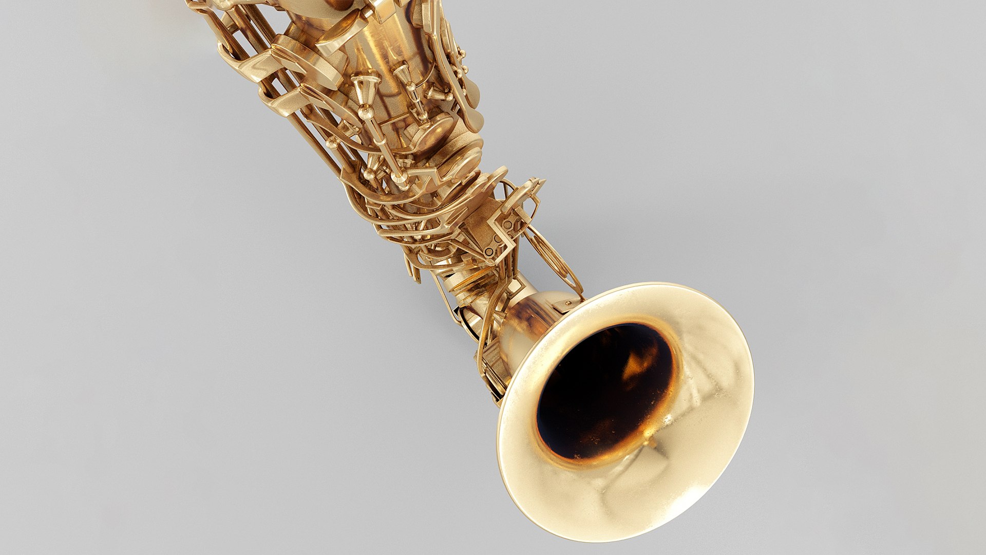 3d saxophone sax
