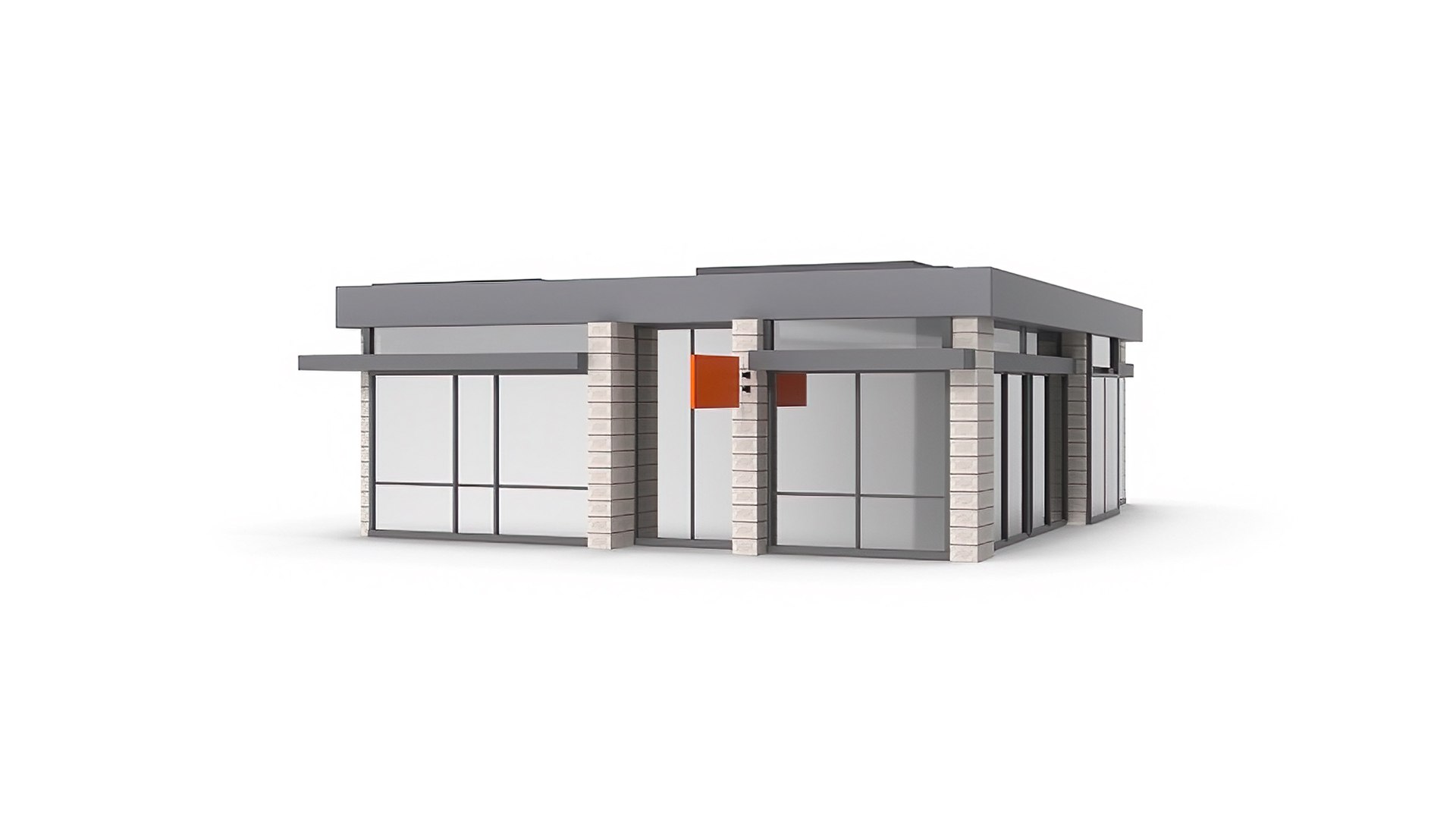 Generic Store Building 3D Model - TurboSquid 2031776