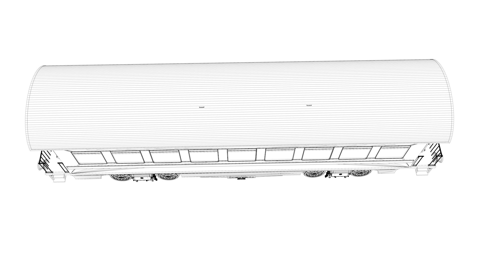 3D Old Train Wagoon - TurboSquid 1712542