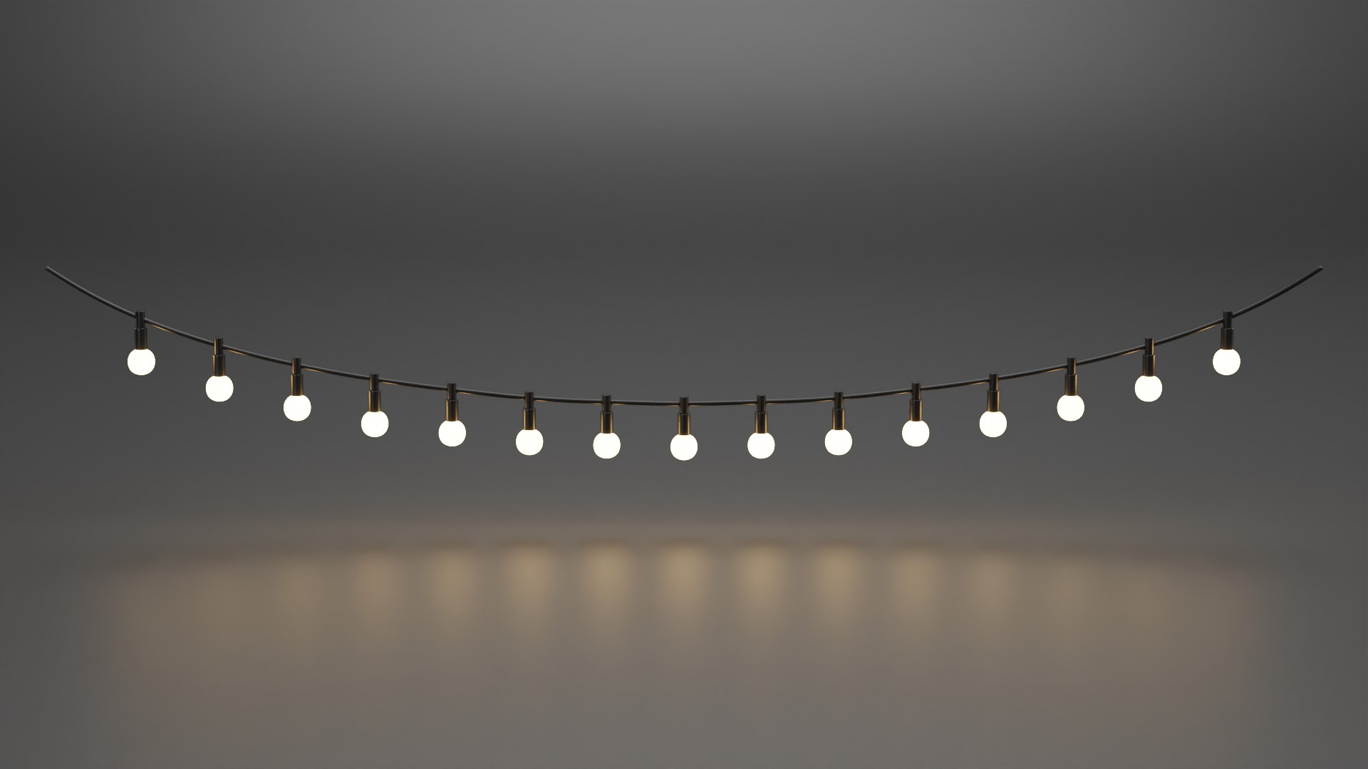 Lightbulb Chain 3D Model - TurboSquid 2053264