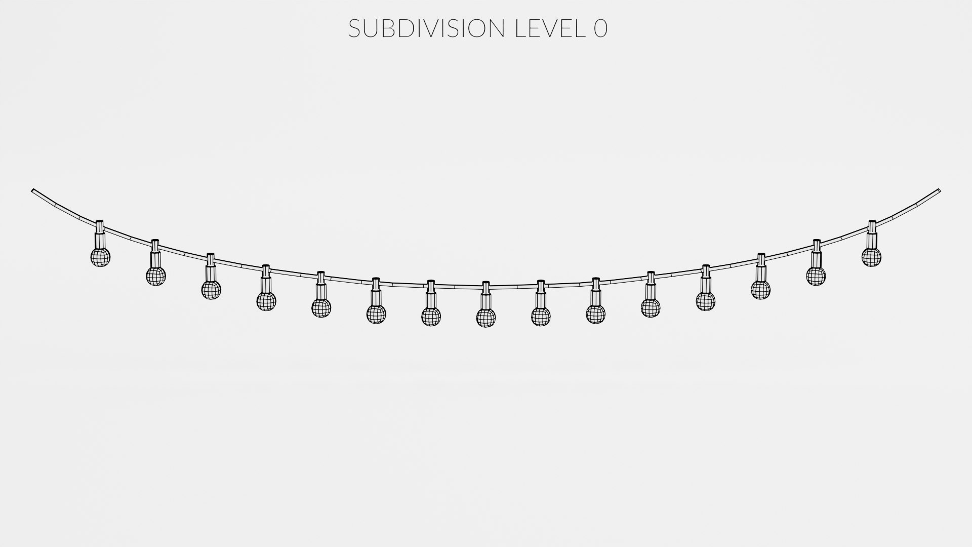 Lightbulb Chain 3D Model - TurboSquid 2053264