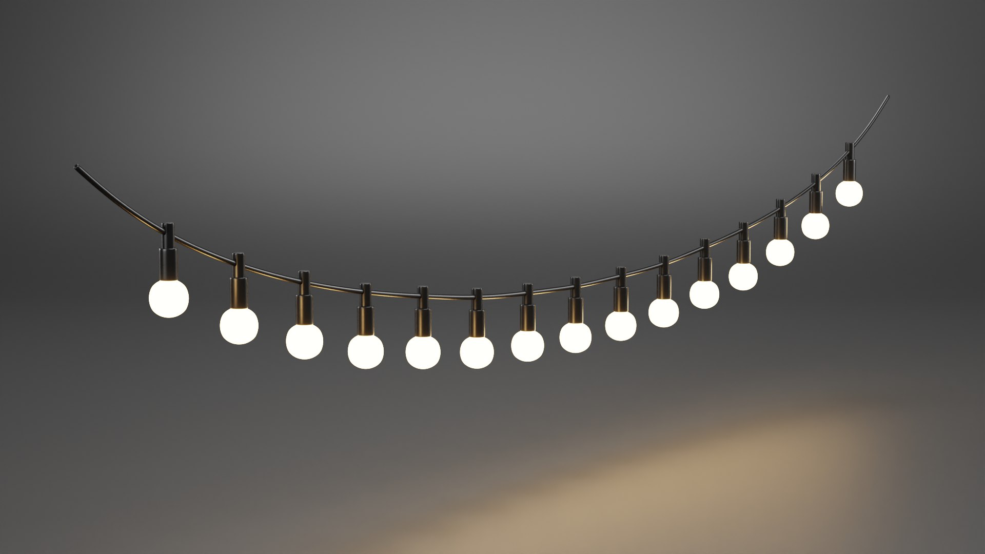 Lightbulb Chain 3D Model - TurboSquid 2053264