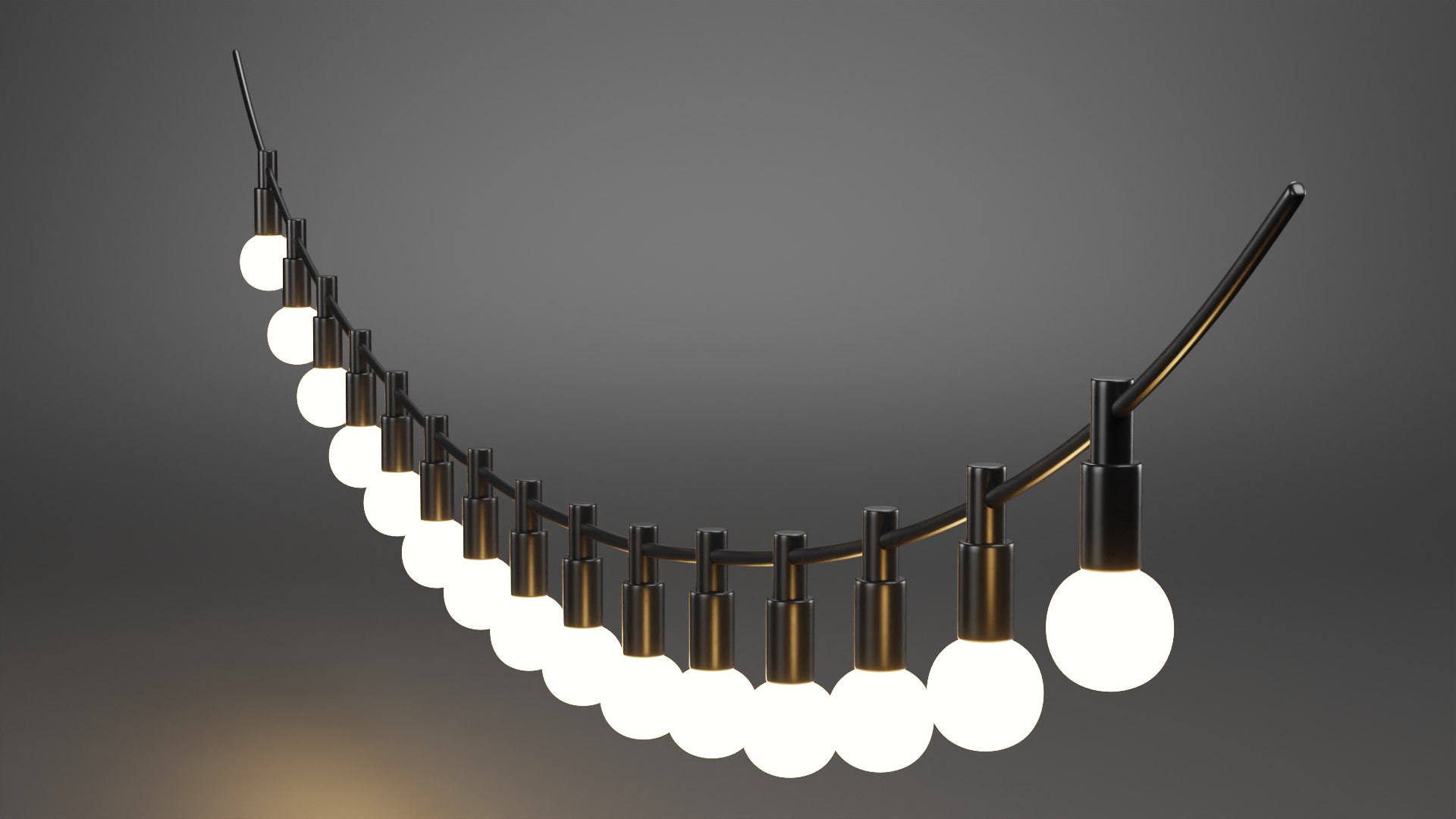 Lightbulb Chain 3D Model - TurboSquid 2053264