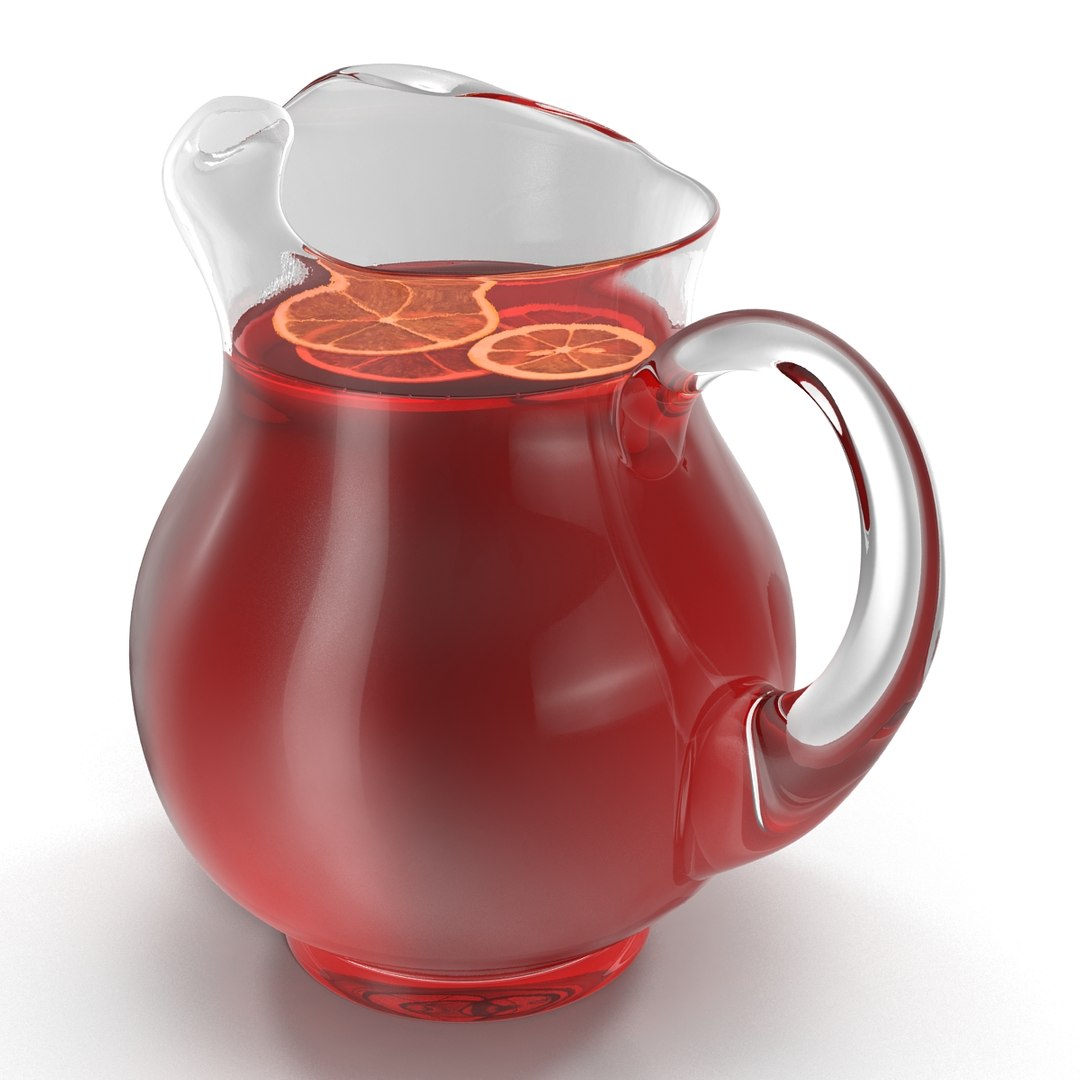 3d Model Of Fruit Punch Pitcher