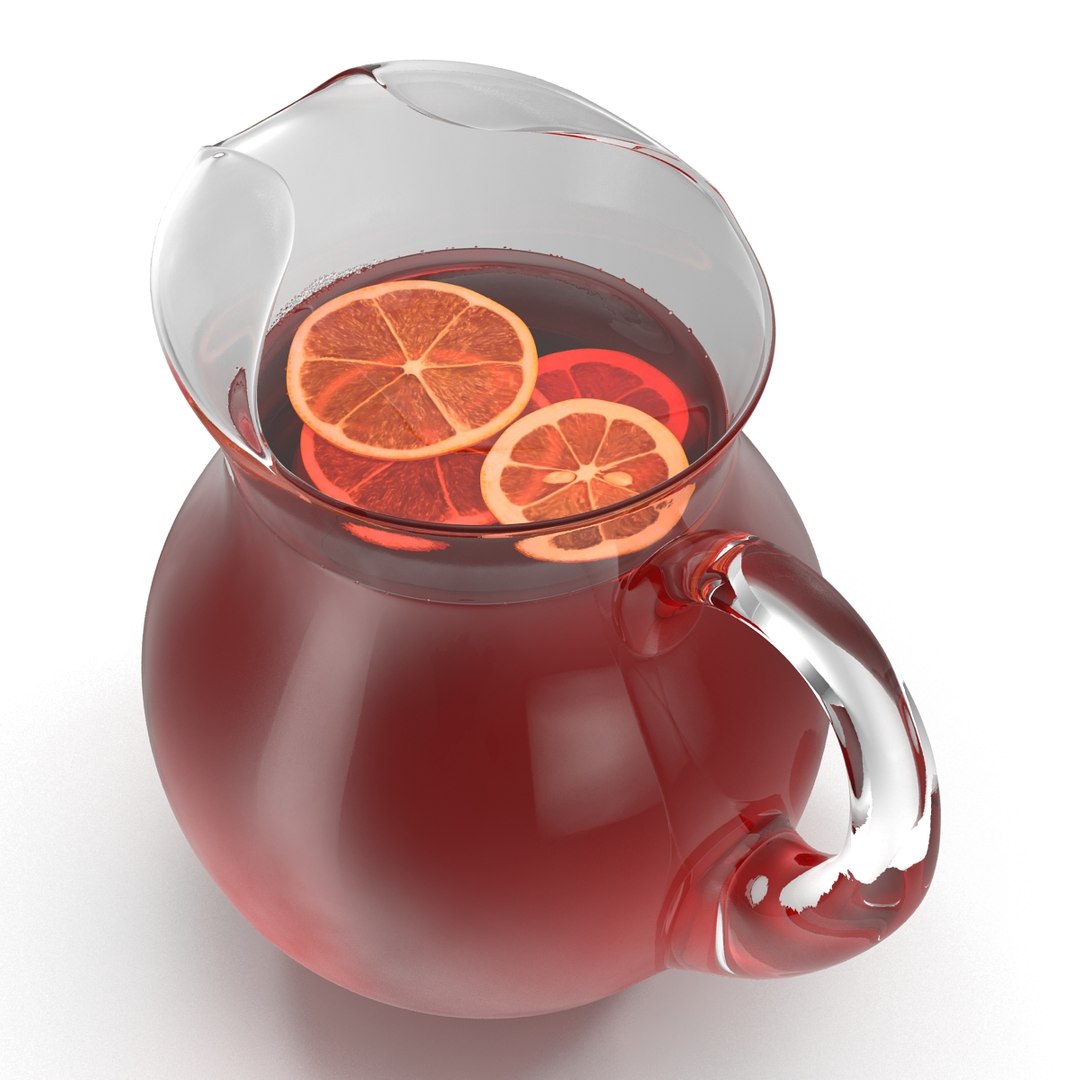 3d Model Of Fruit Punch Pitcher