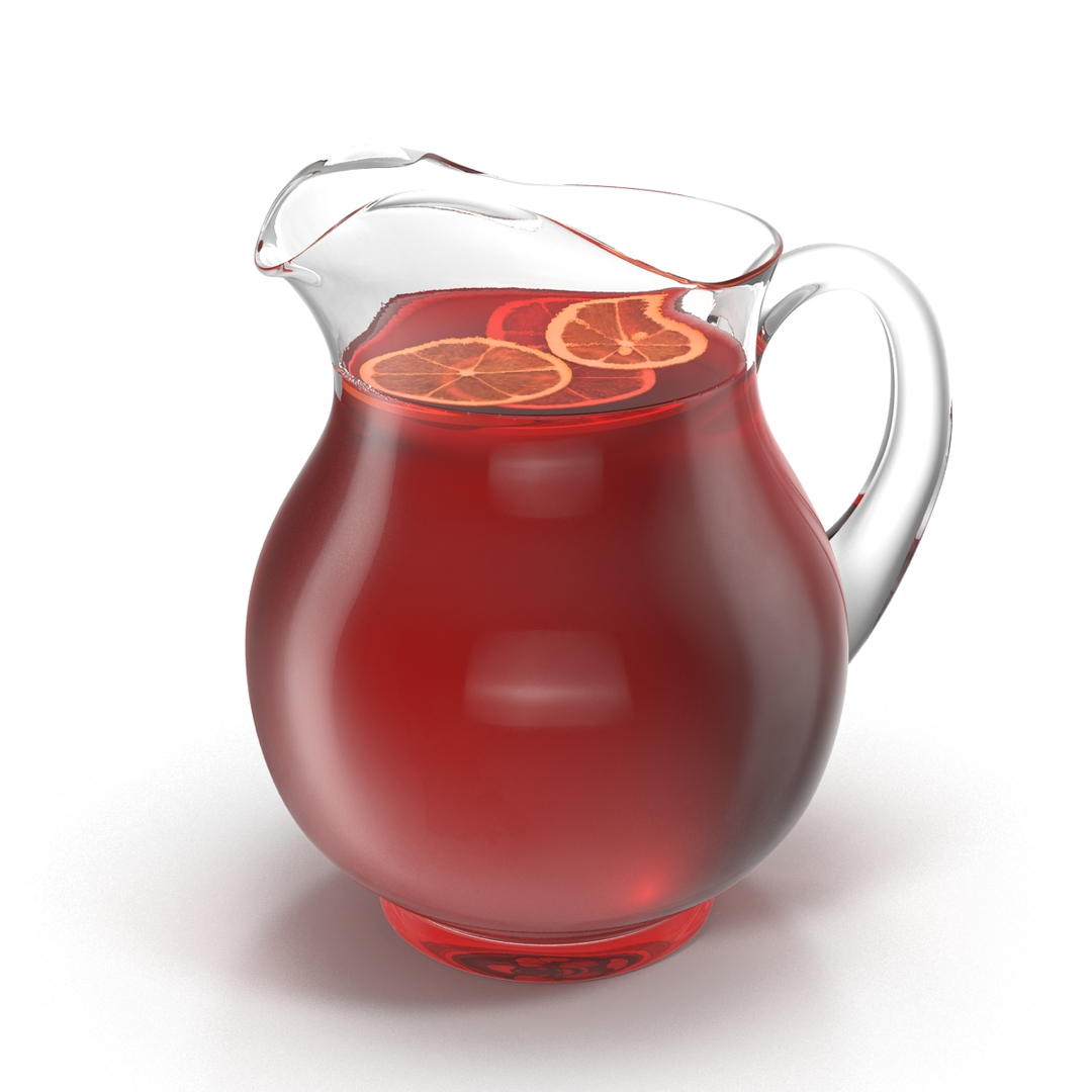 3d Model Of Fruit Punch Pitcher