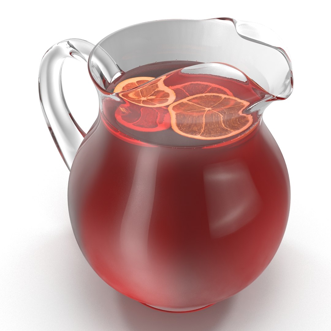 3d Model Of Fruit Punch Pitcher