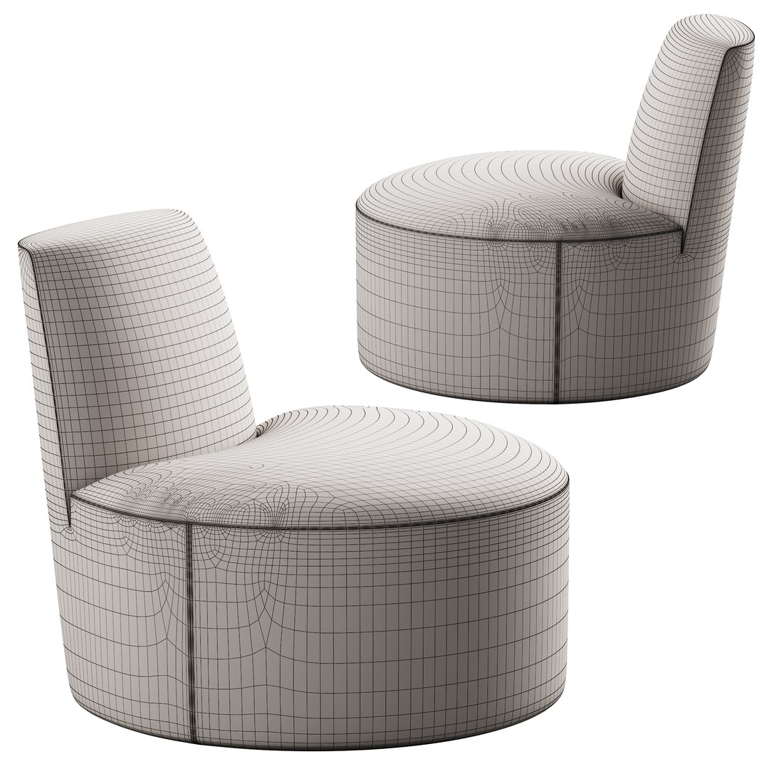 3D 427 Baobab Armchair lounge chair model - TurboSquid 2150766