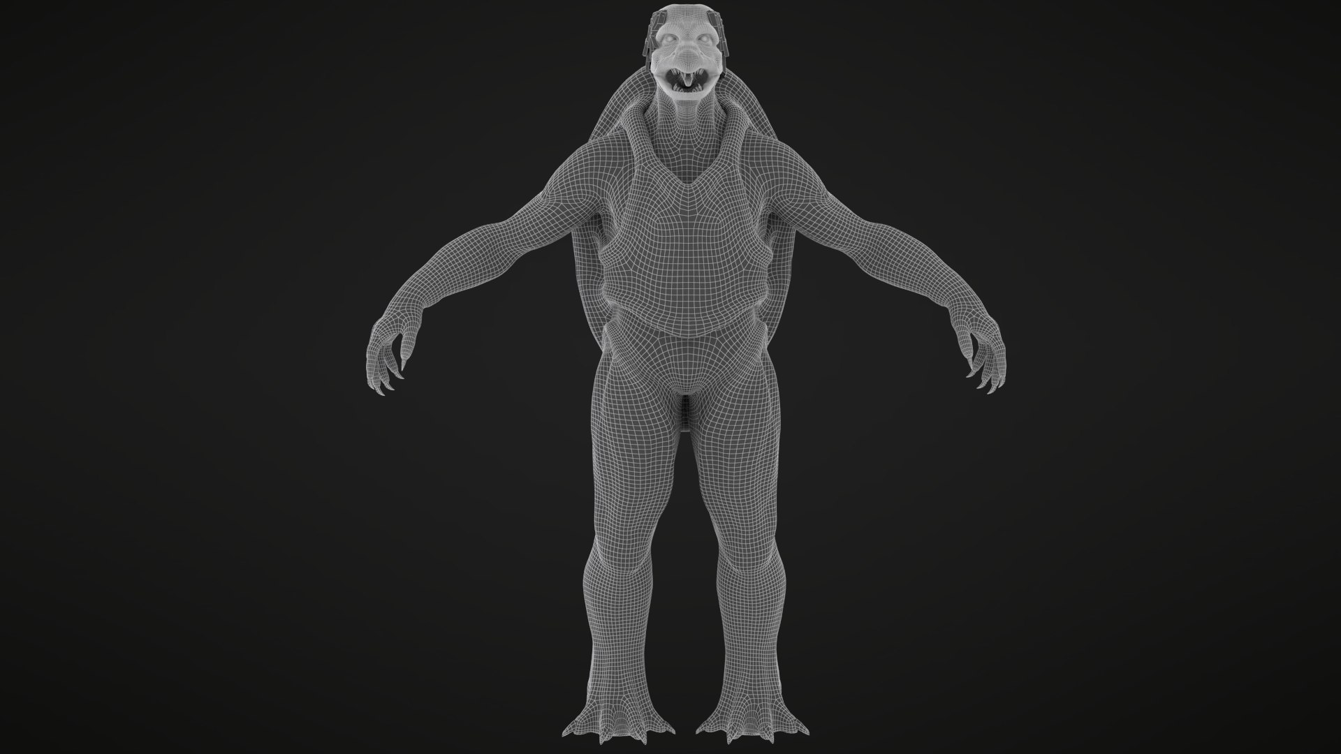 3D Kappa Swamp Monster Model - TurboSquid 2272585