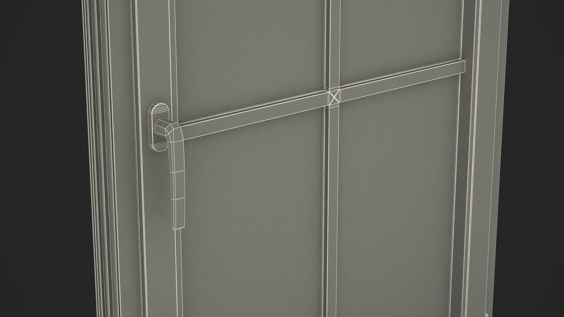 3D Classic Window 2x2 Panels - TurboSquid 2263768