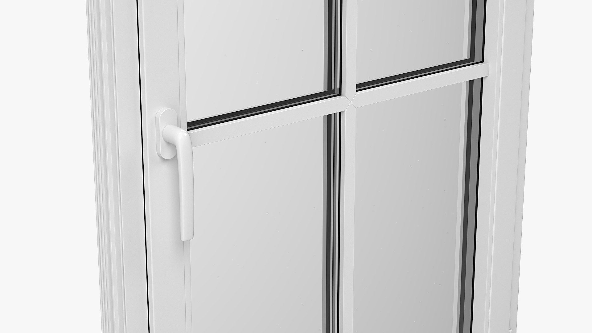 3D Classic Window 2x2 Panels - TurboSquid 2263768