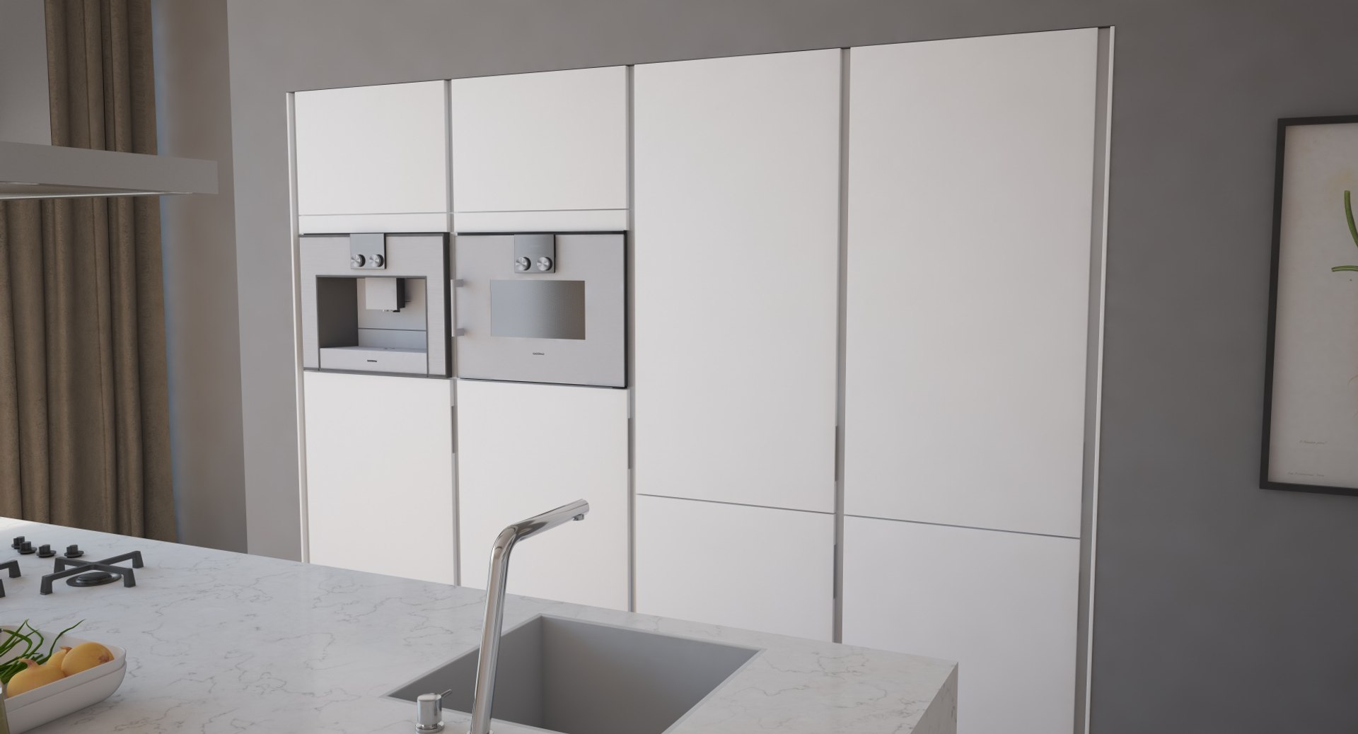 Kitchen Interior 3d Dxf