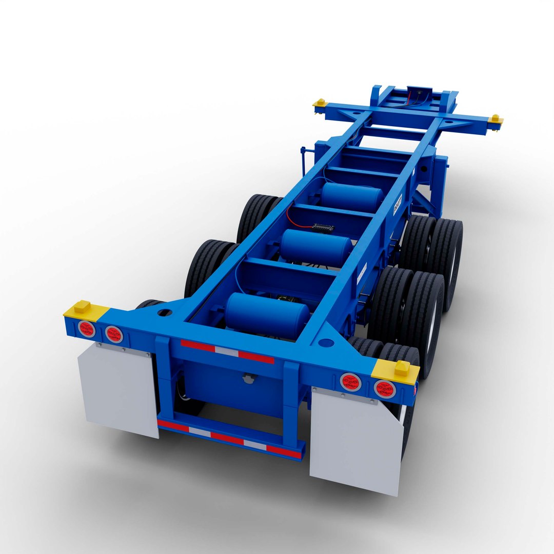 Pratt CC243 Container Chassis 3D - TurboSquid 2175323