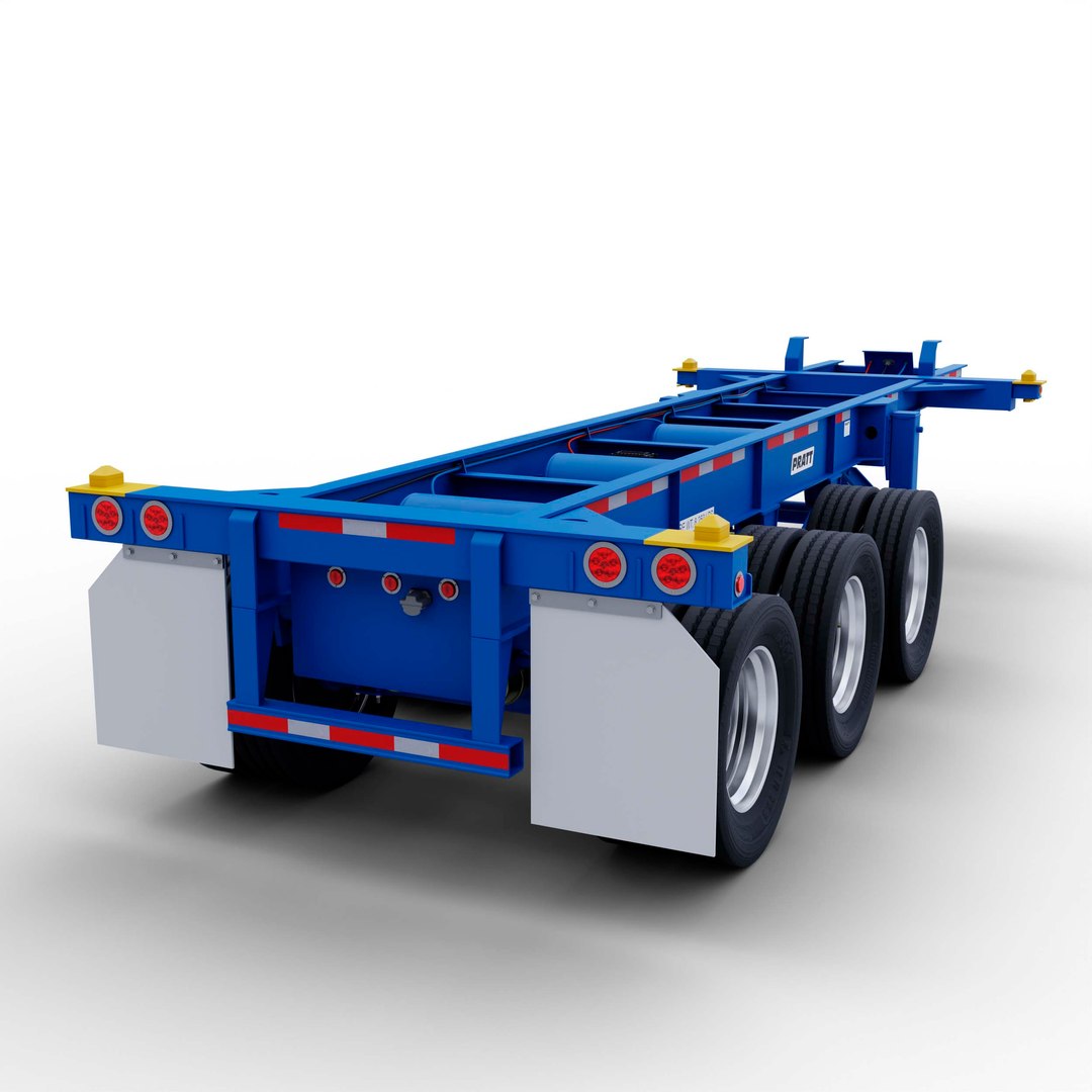 Pratt CC243 Container Chassis 3D - TurboSquid 2175323