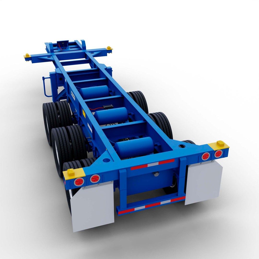 Pratt CC243 Container Chassis 3D - TurboSquid 2175323