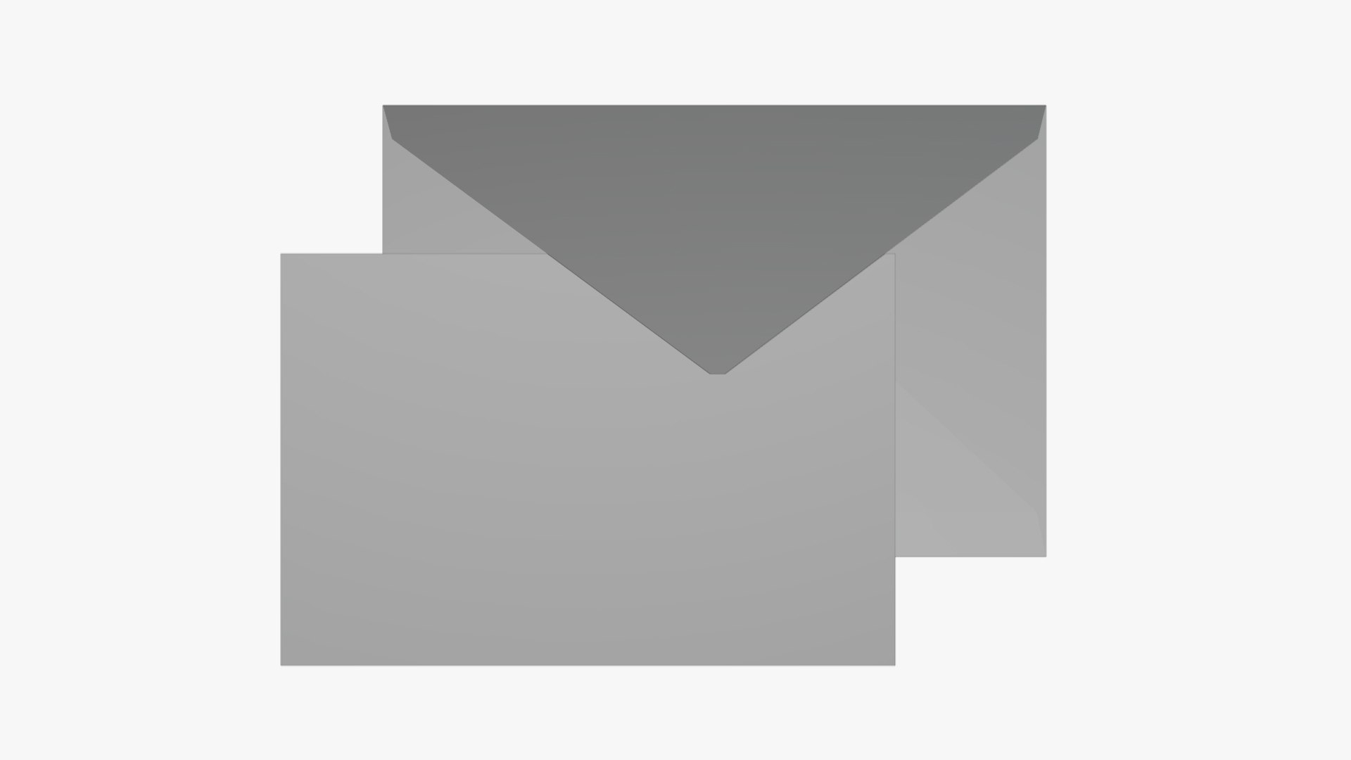 Basic Envelope Greeting Card - Geometry Only No Textures No Materials 3D Model - TurboSquid 2327385