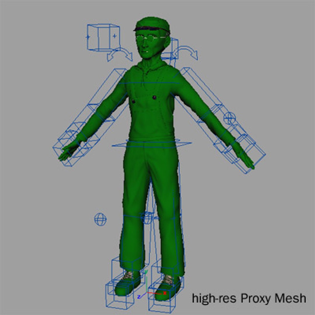 Factory Worker 3d Model