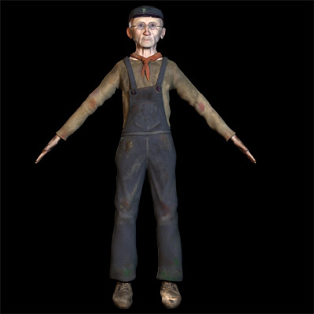 Factory Worker 3d Model