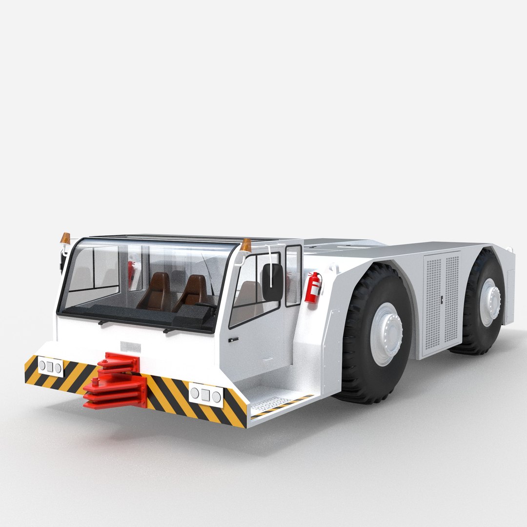 Aircraft Towing Tractor Hauler Model - TurboSquid 2408674