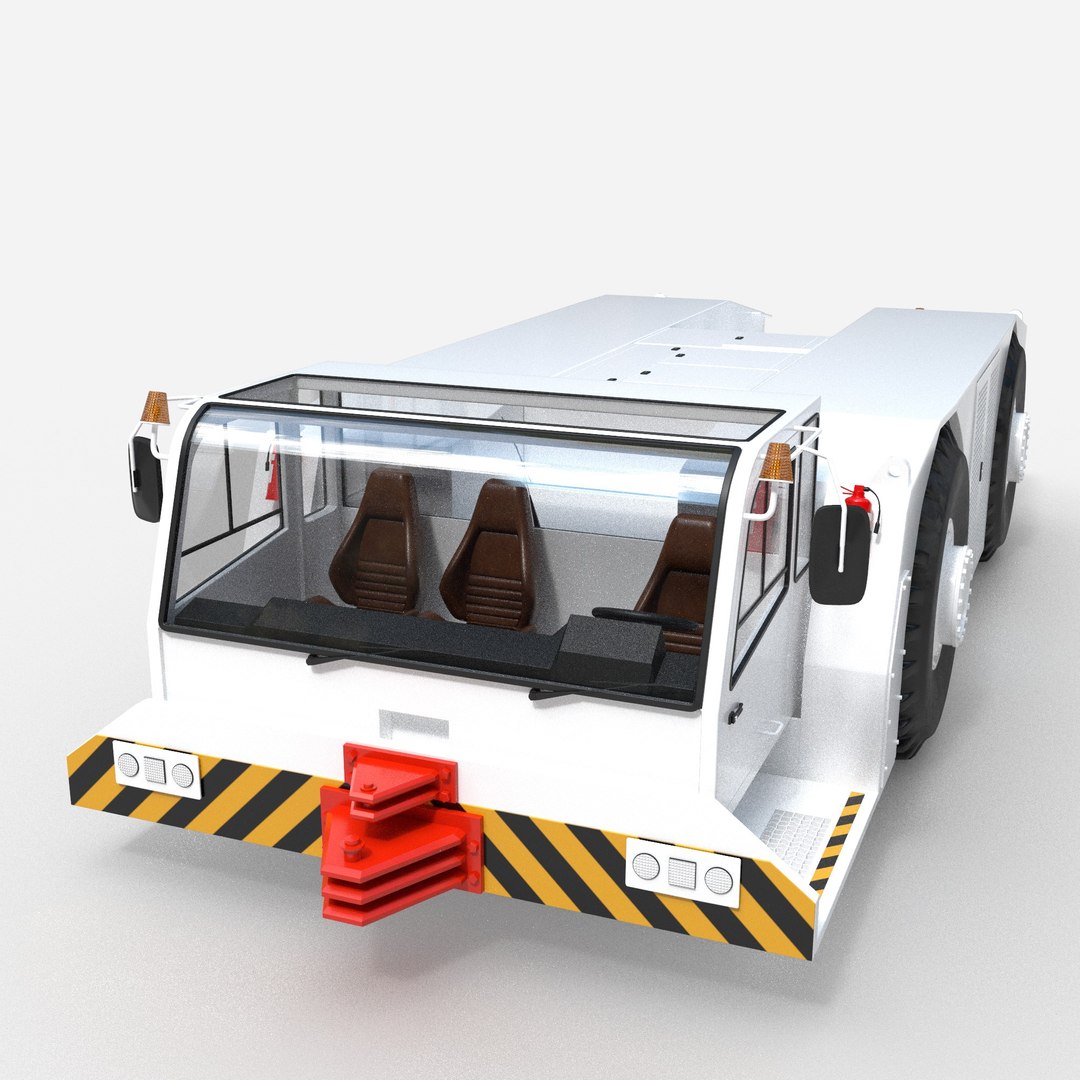 Aircraft Towing Tractor Hauler Model - TurboSquid 2408674