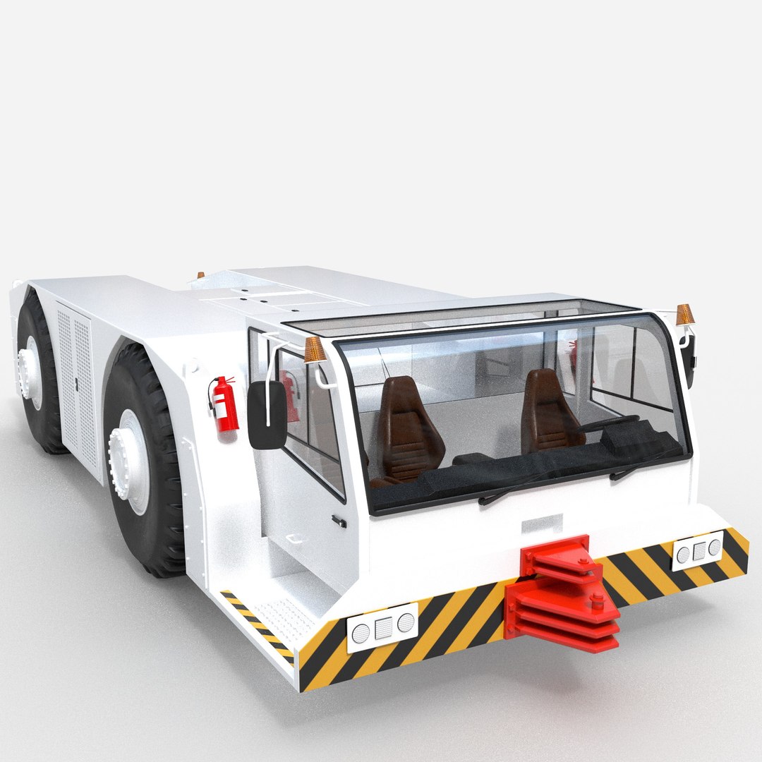 Aircraft Towing Tractor Hauler Model - TurboSquid 2408674