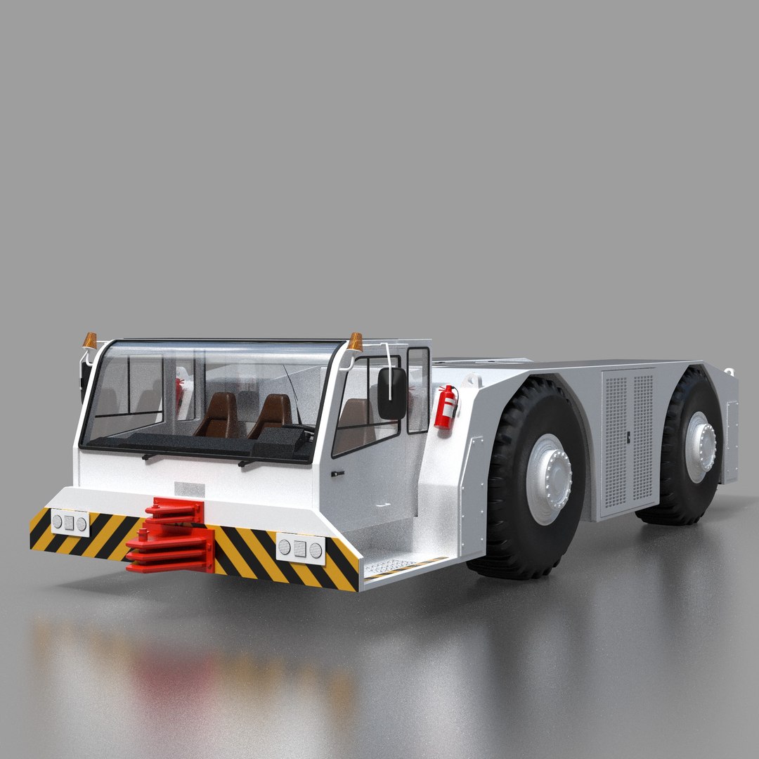 Aircraft Towing Tractor Hauler Model - TurboSquid 2408674