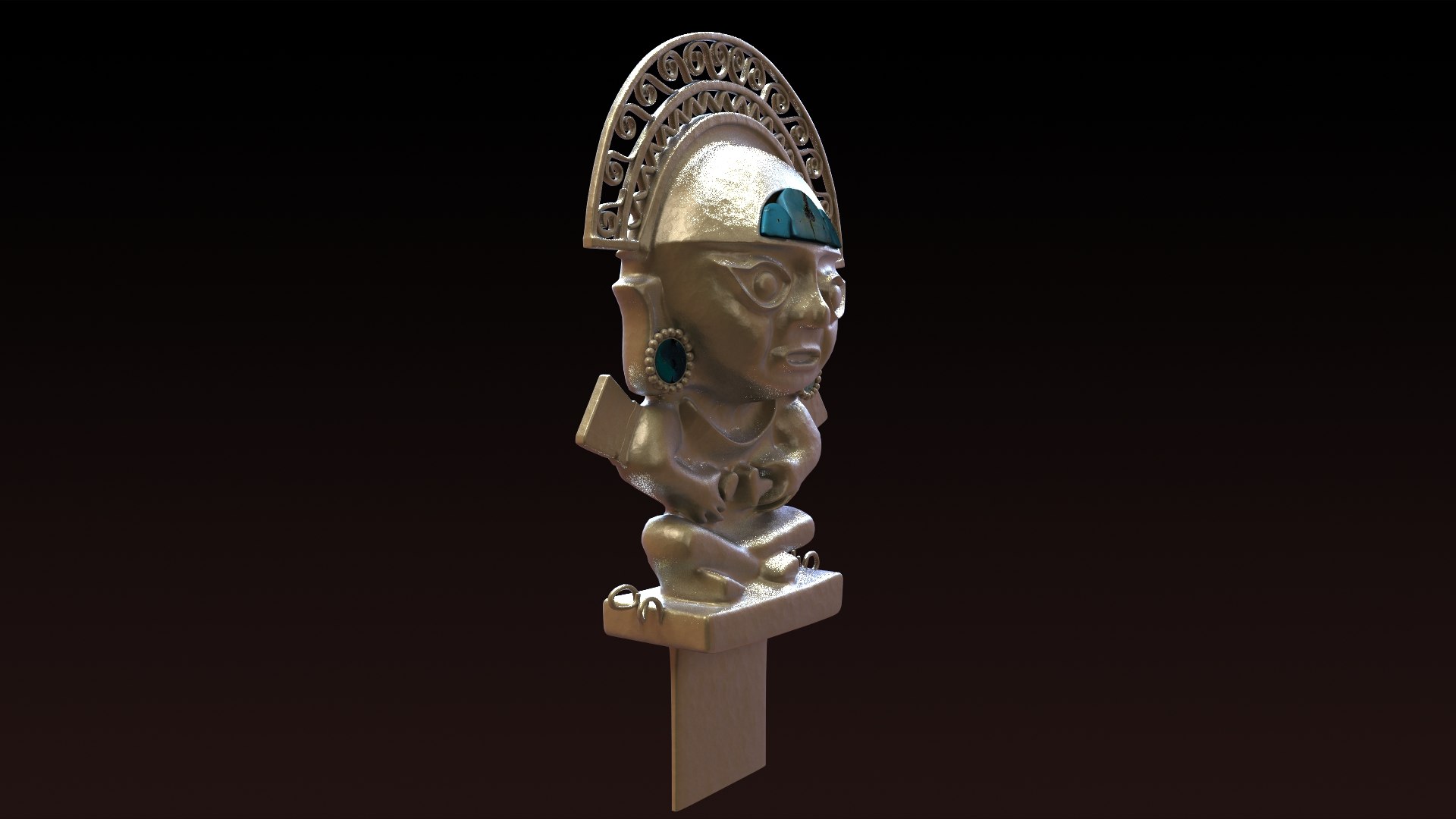 3D Model Incan Idol - TurboSquid 1514478