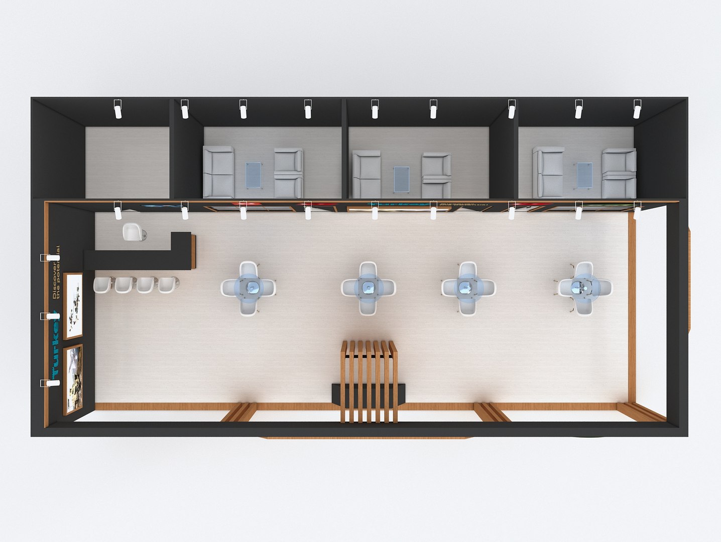 3D stall 750x1450cm height 366 - TurboSquid 1577627