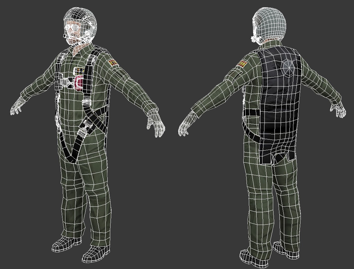 3d Model Pilot Realtime