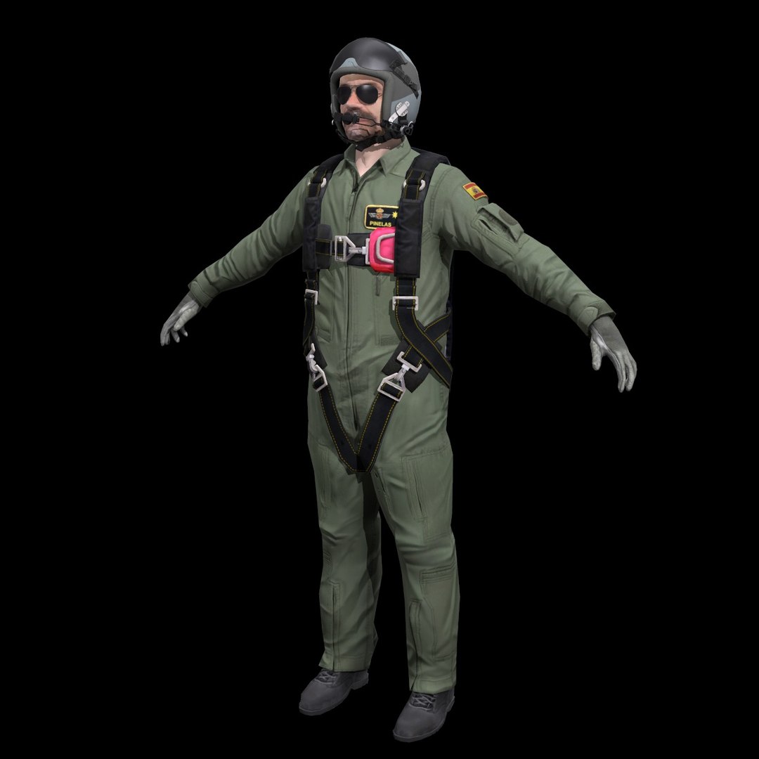3d model pilot realtime