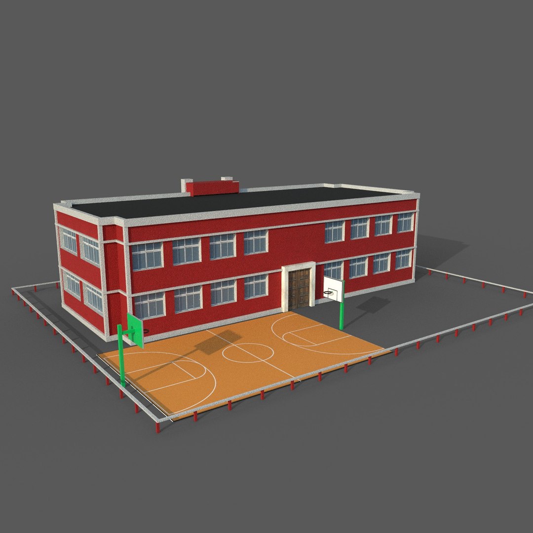 3D school building model - TurboSquid 1234777