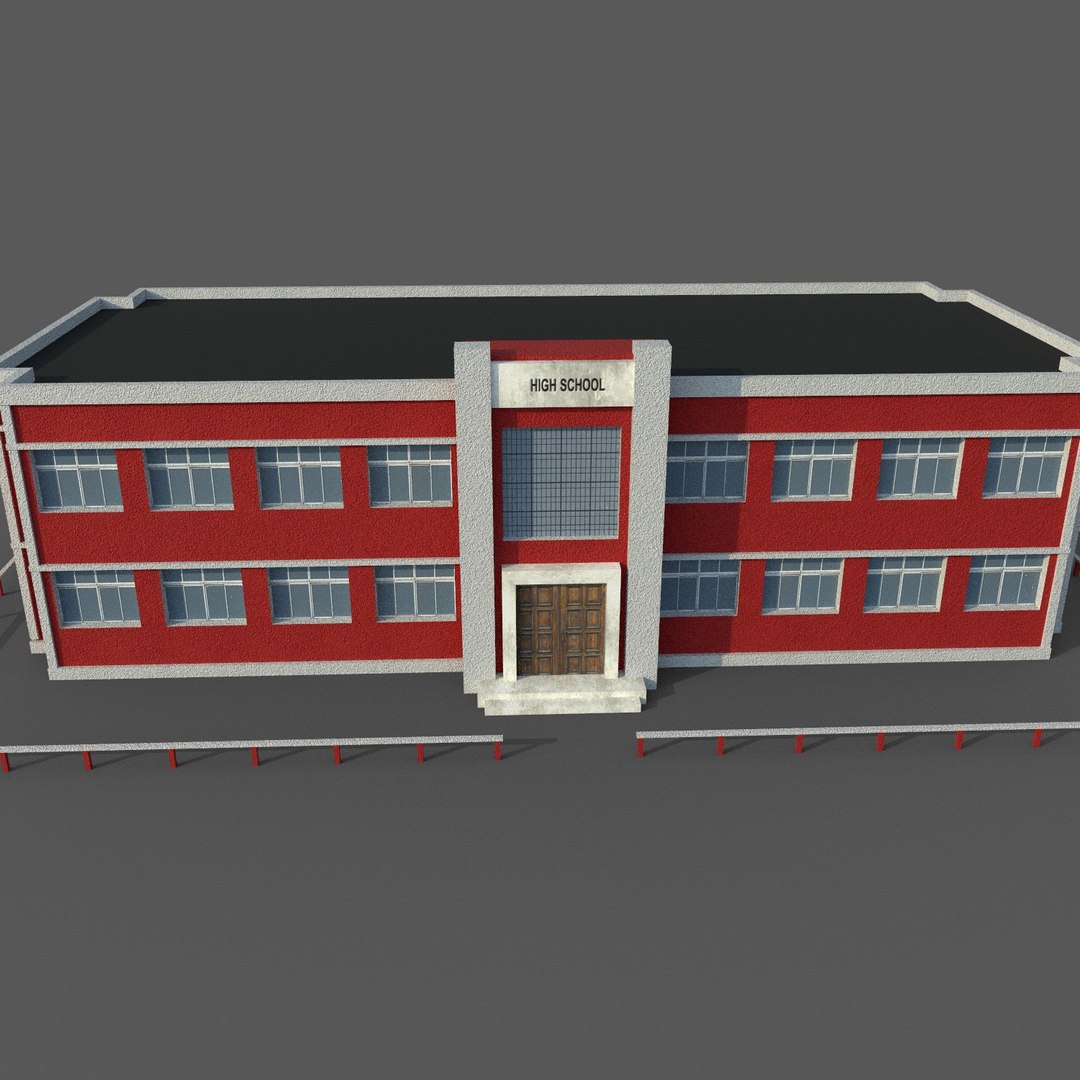 3D school building model - TurboSquid 1234777