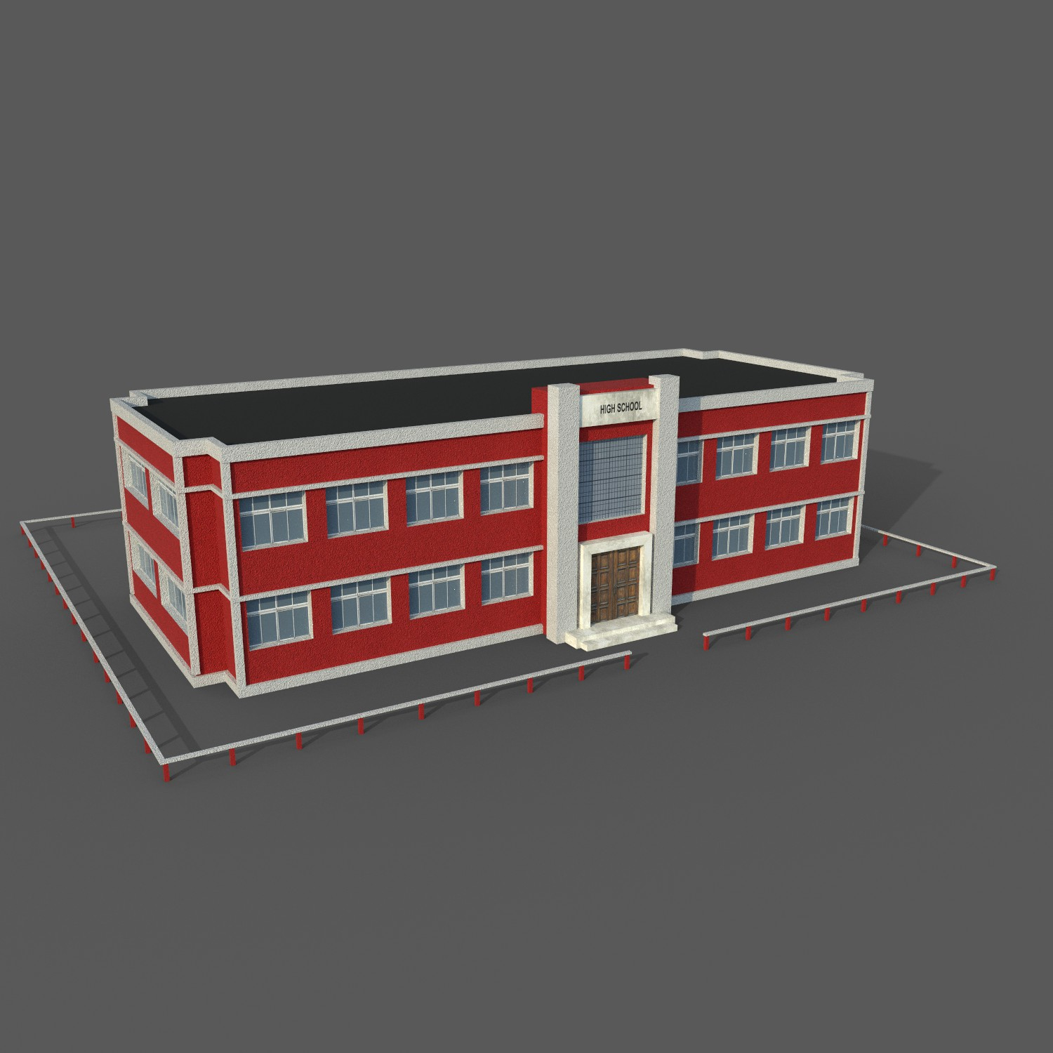 3D school building model - TurboSquid 1234777