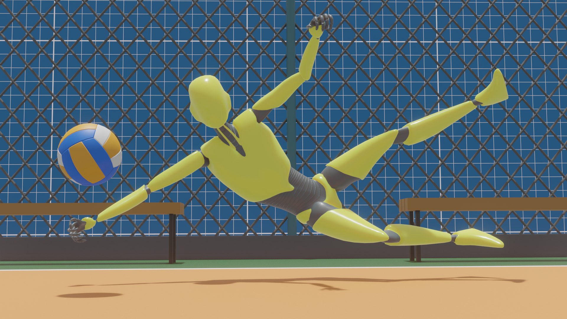 3D Model Volley-ball Animations - Motion Cast14 Vol1 - TurboSquid 1991591