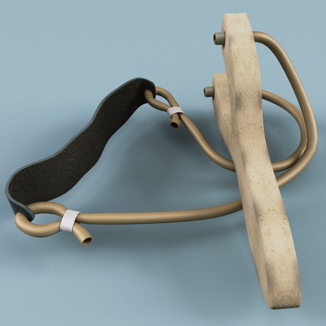 slingshots set modelled 3d model