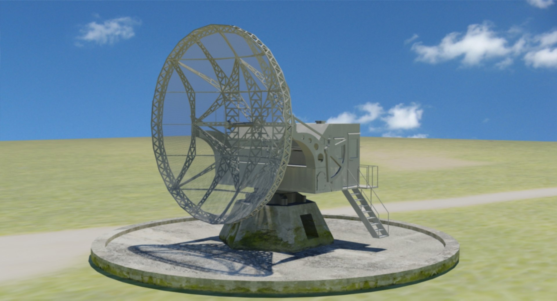 3D Model Wrzburg Radar German Army - TurboSquid 1378782