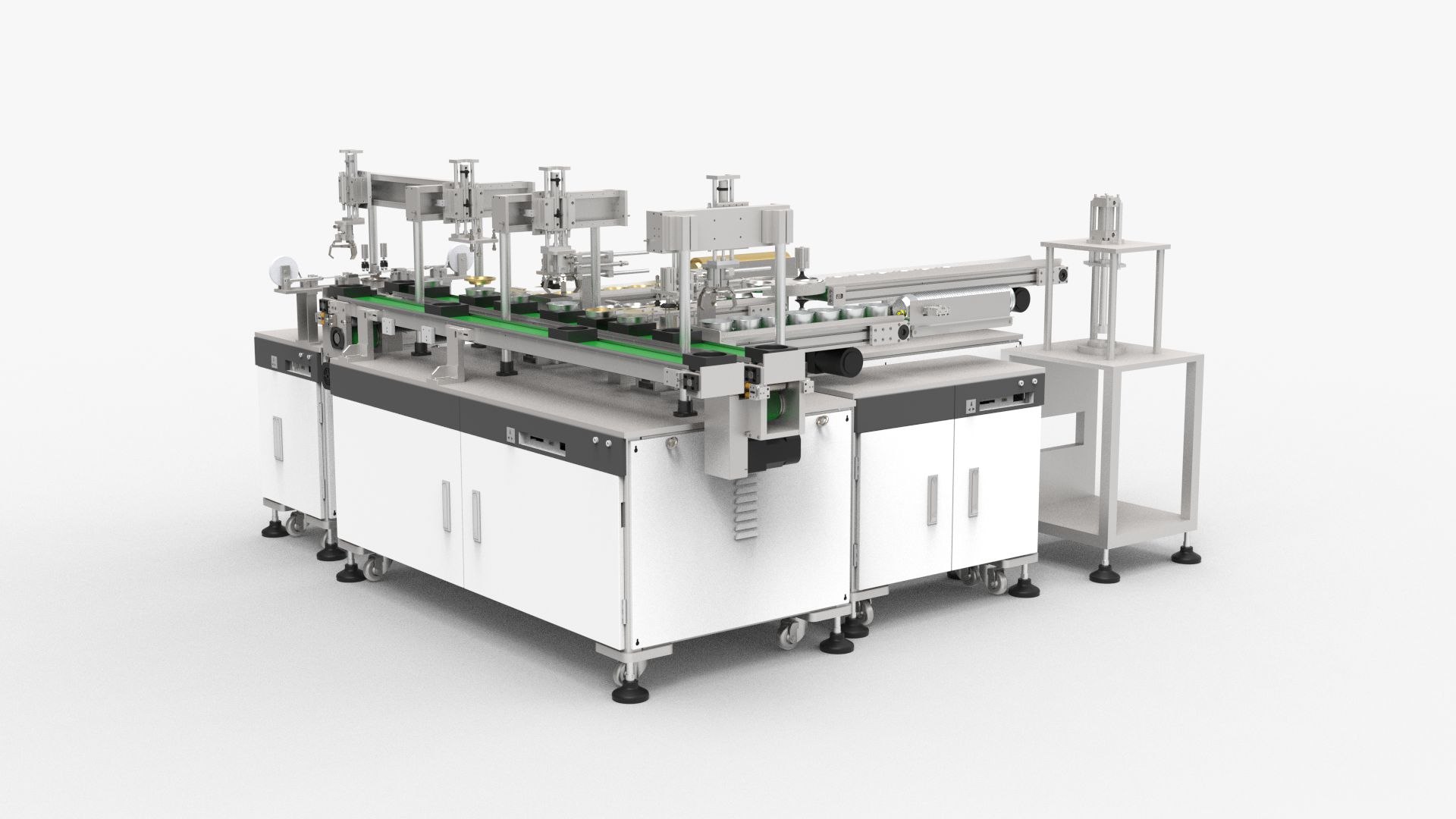 Aluminum Tin Foil Cup Forming Packaging Production Line 3D Model ...