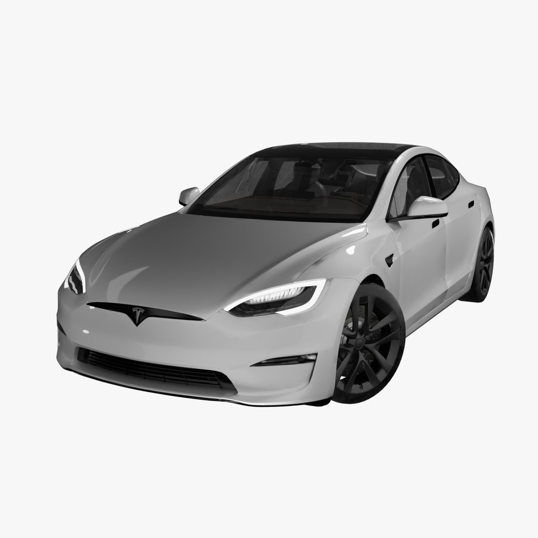 2022 Tesla Model S Plaid P100D 3D Model - TurboSquid 1943896