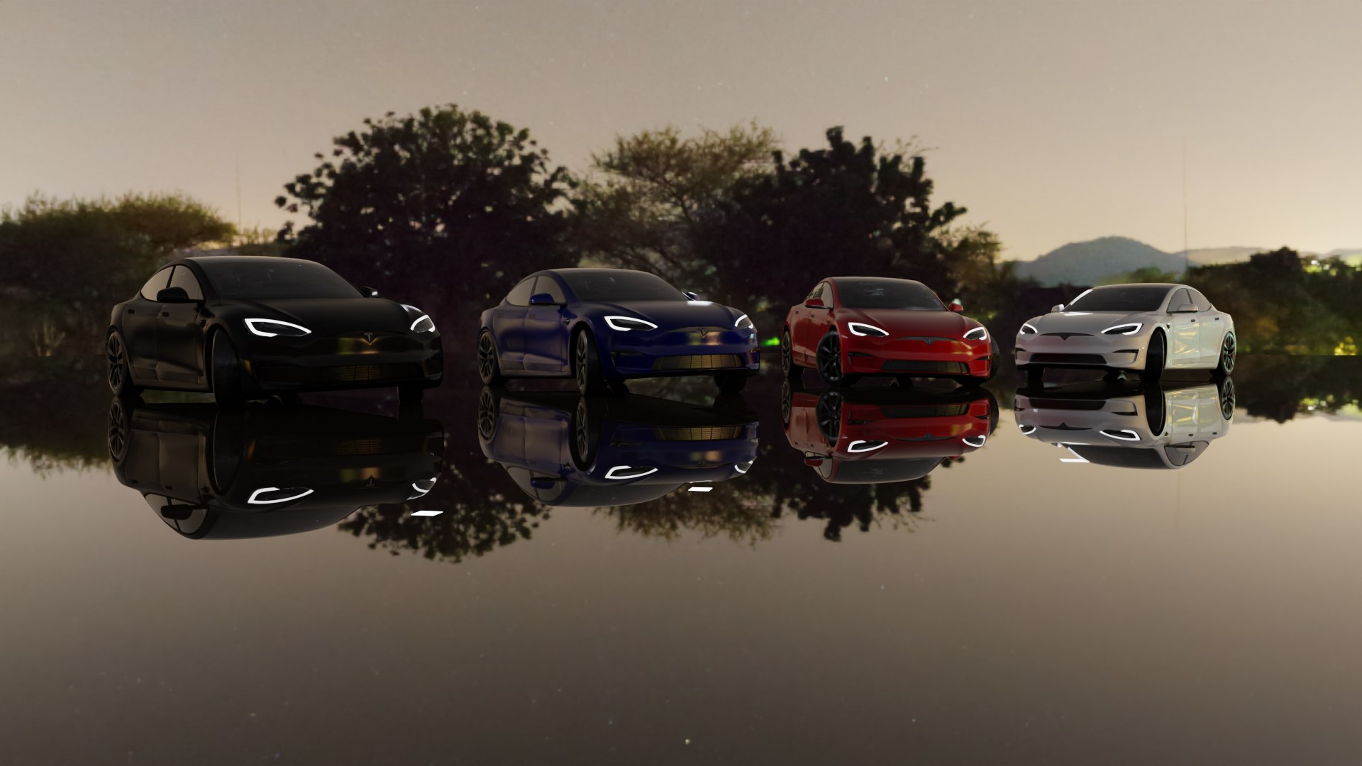 2022 Tesla Model S Plaid P100D 3D Model - TurboSquid 1943896