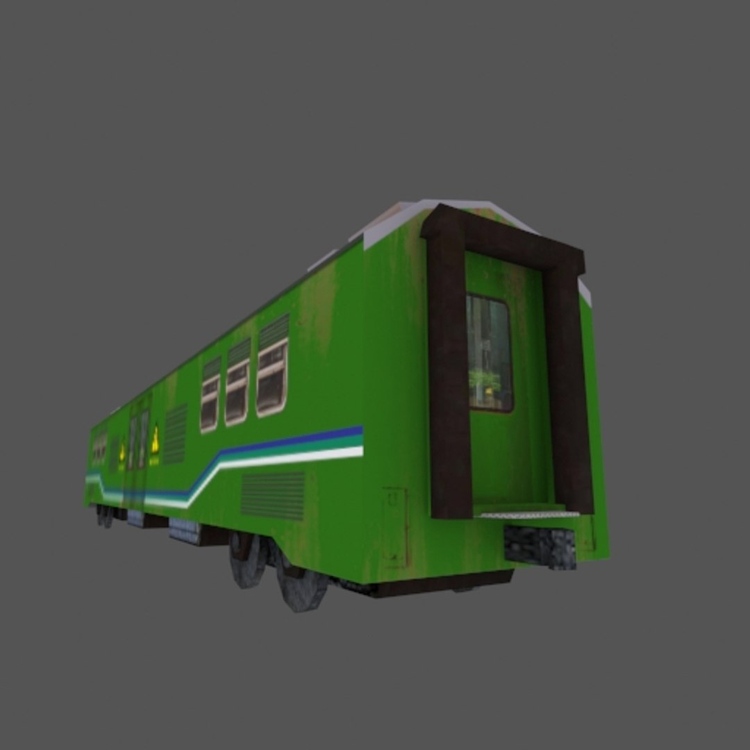 Electricity generator train wagon 3D model - TurboSquid 1463828