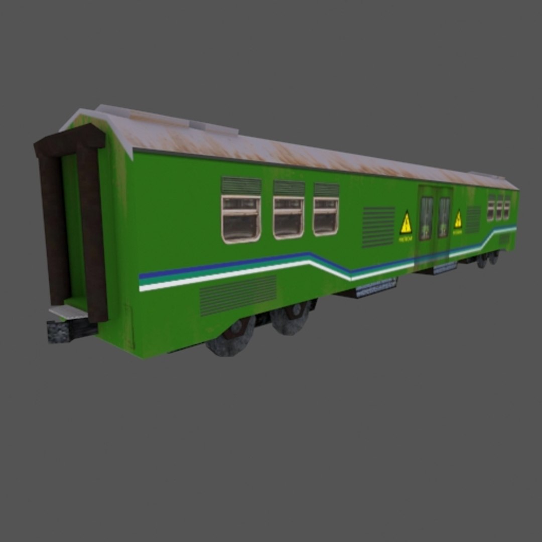 Electricity generator train wagon 3D model - TurboSquid 1463828