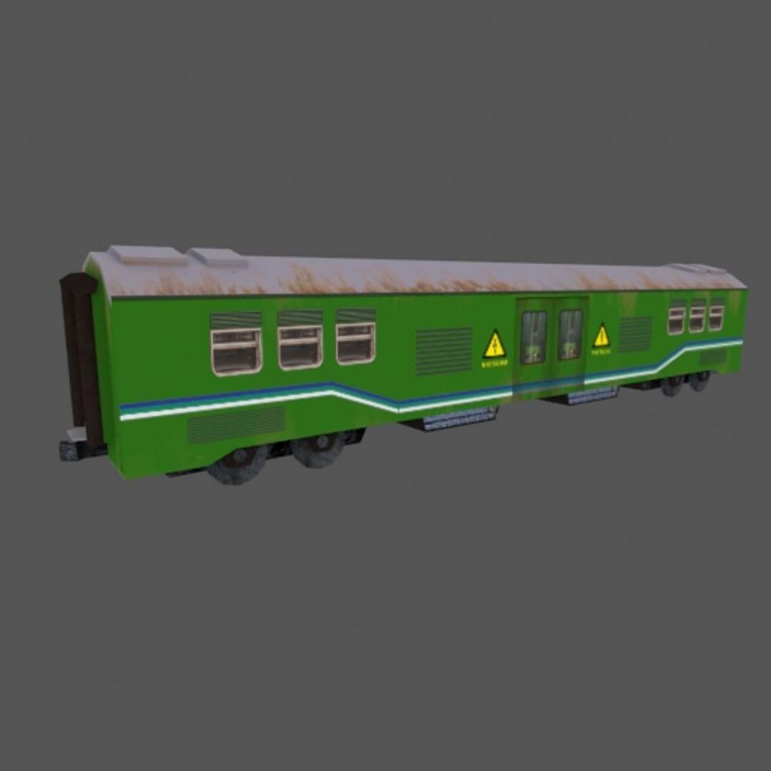 Electricity generator train wagon 3D model - TurboSquid 1463828
