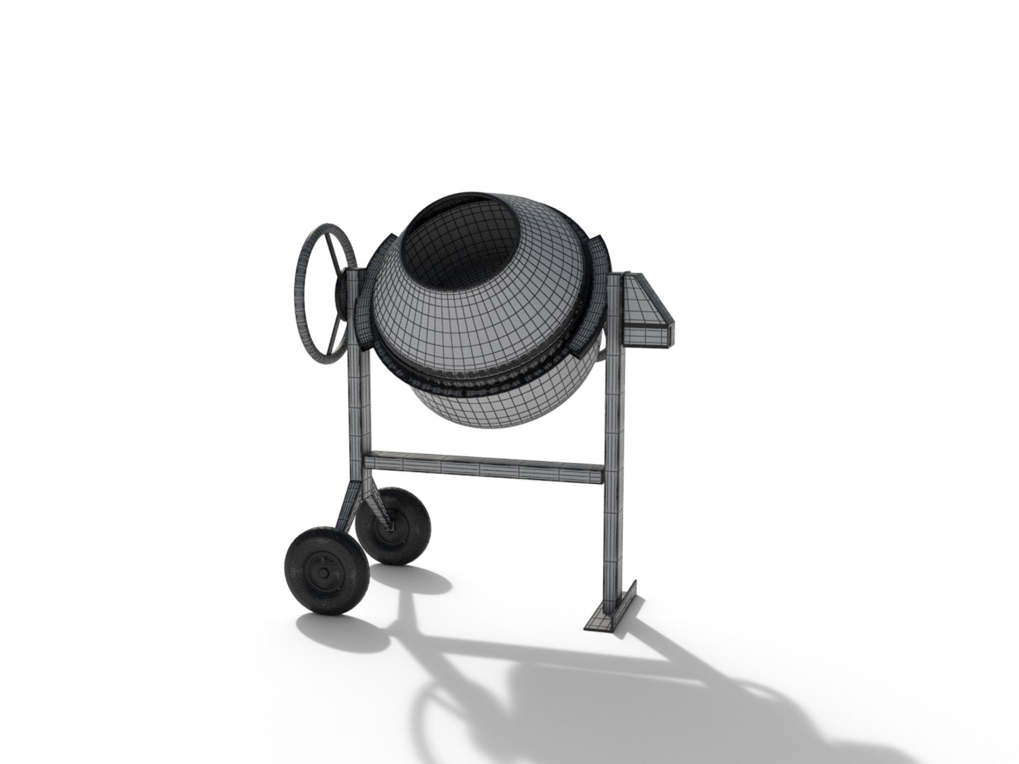 Mini Concrete Mixer 3D Model - TurboSquid 1544464