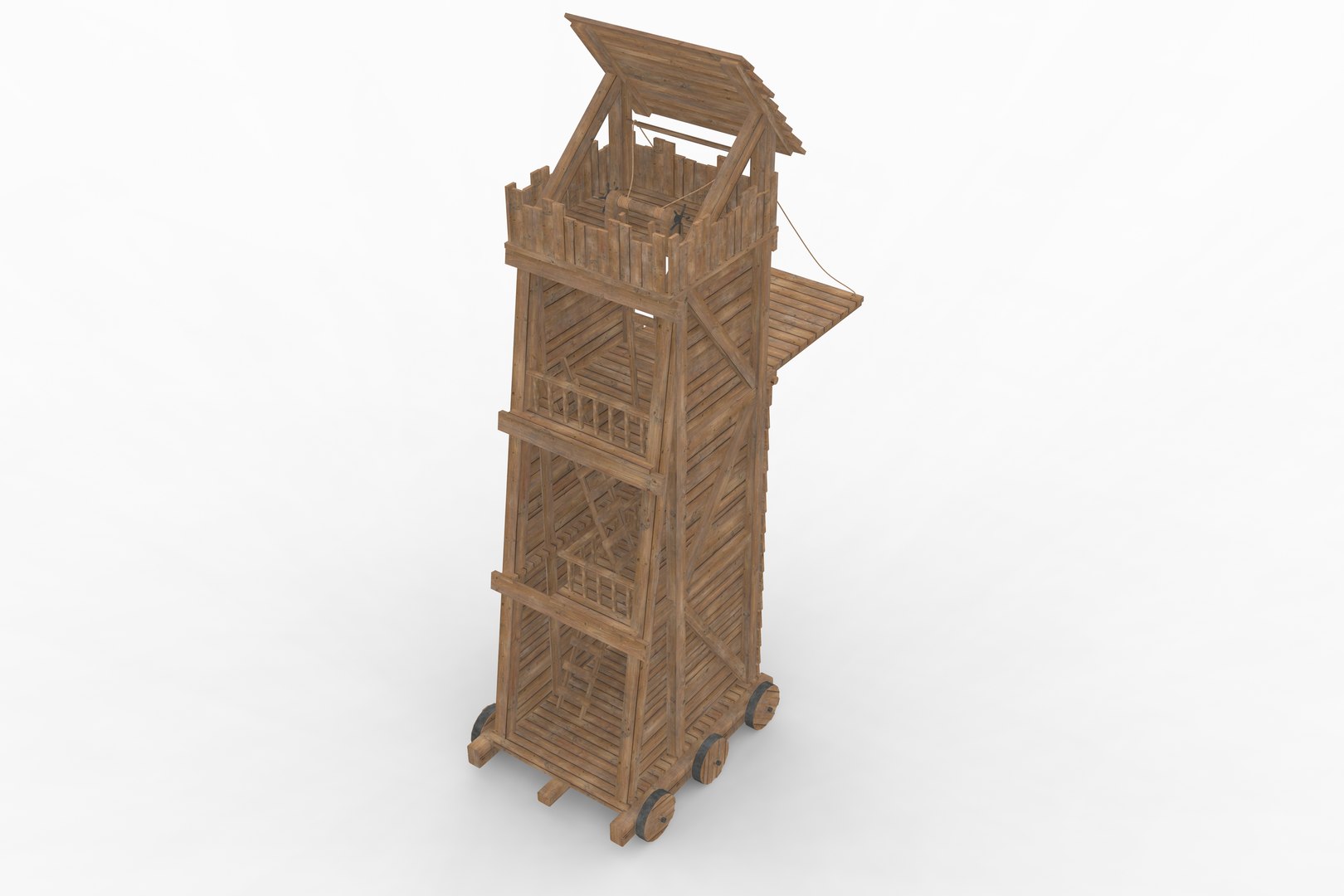Medieval Siege Tower 3D - TurboSquid 1742068