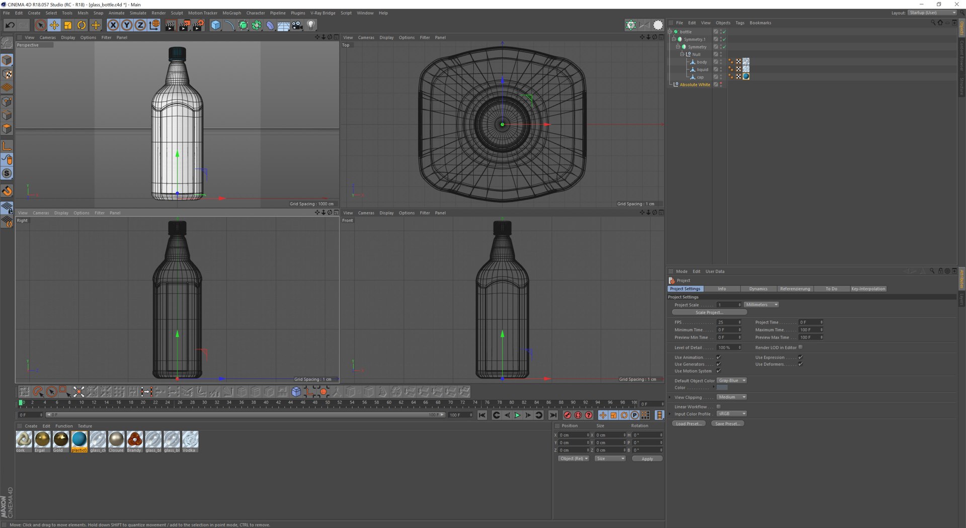 Alcohol bottle 3D model - TurboSquid 1328390