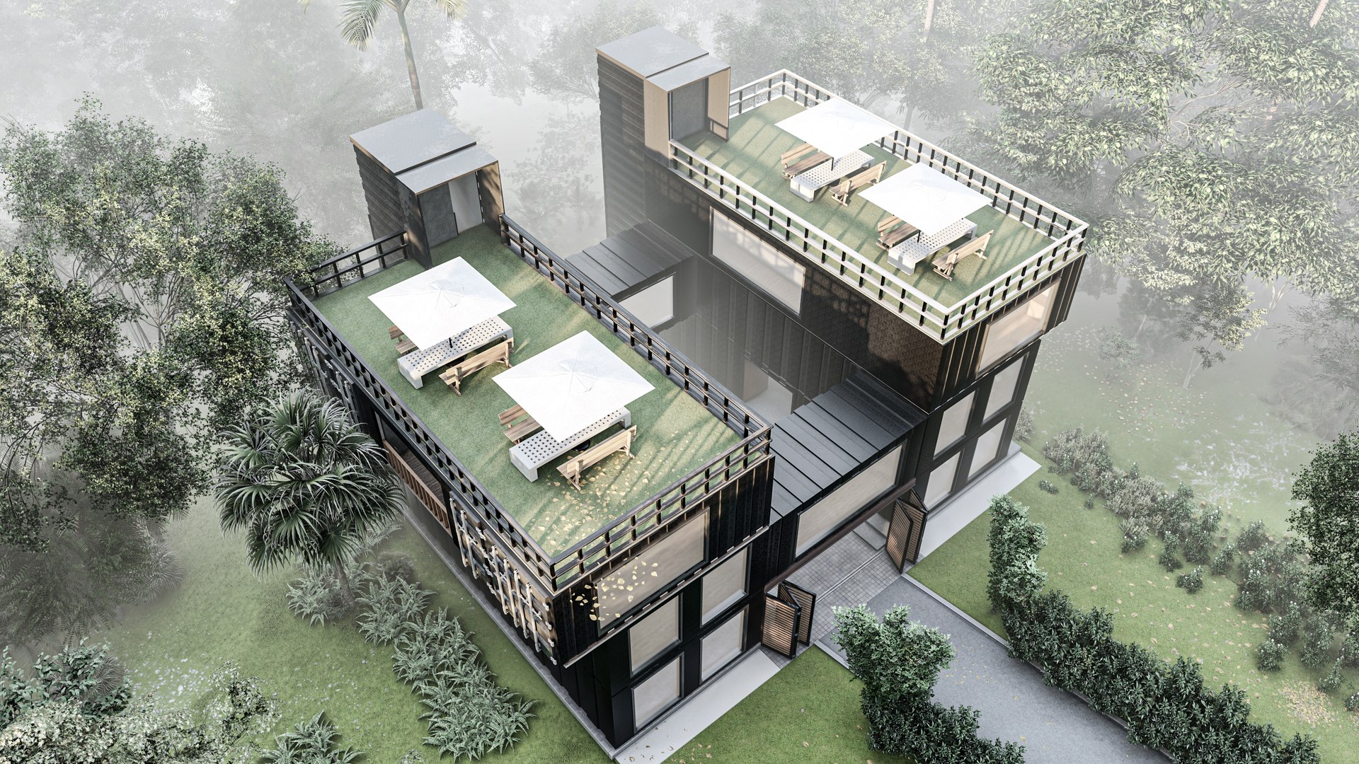 Free 3D Container Box House - TurboSquid 1995581
