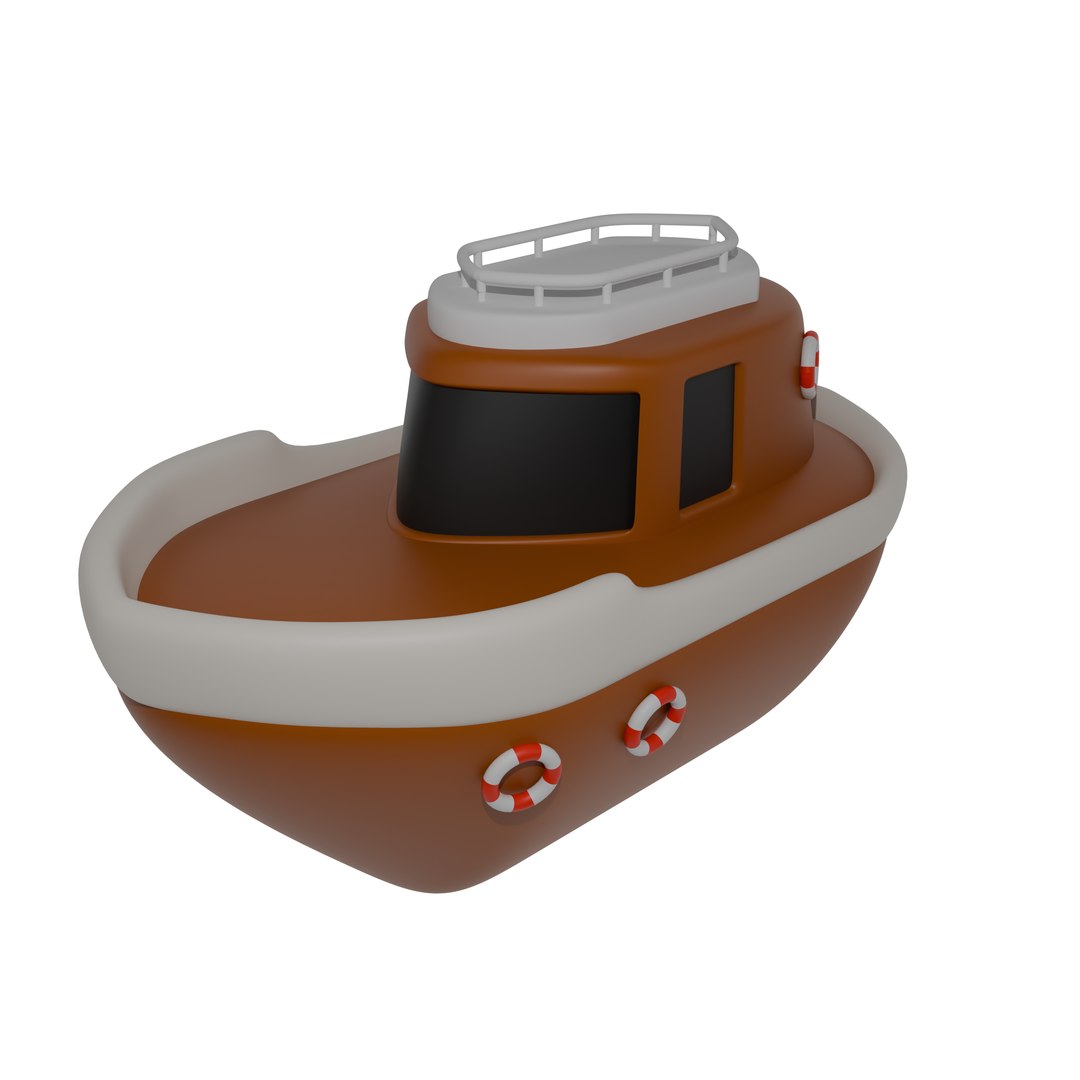 Ship Cartoon 3D Model - TurboSquid 2259104
