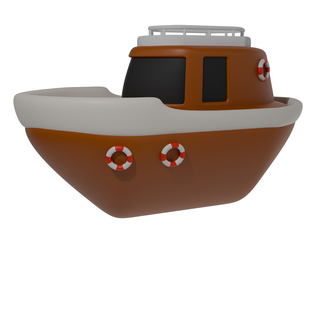 Ship Cartoon 3D Model - TurboSquid 2259104