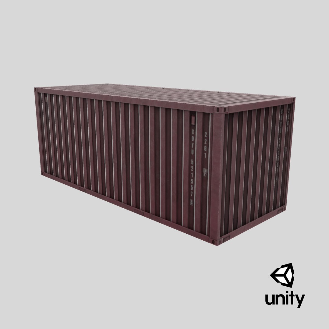 Container 20 ft ISO Low Poly model 3D model - TurboSquid 2143538
